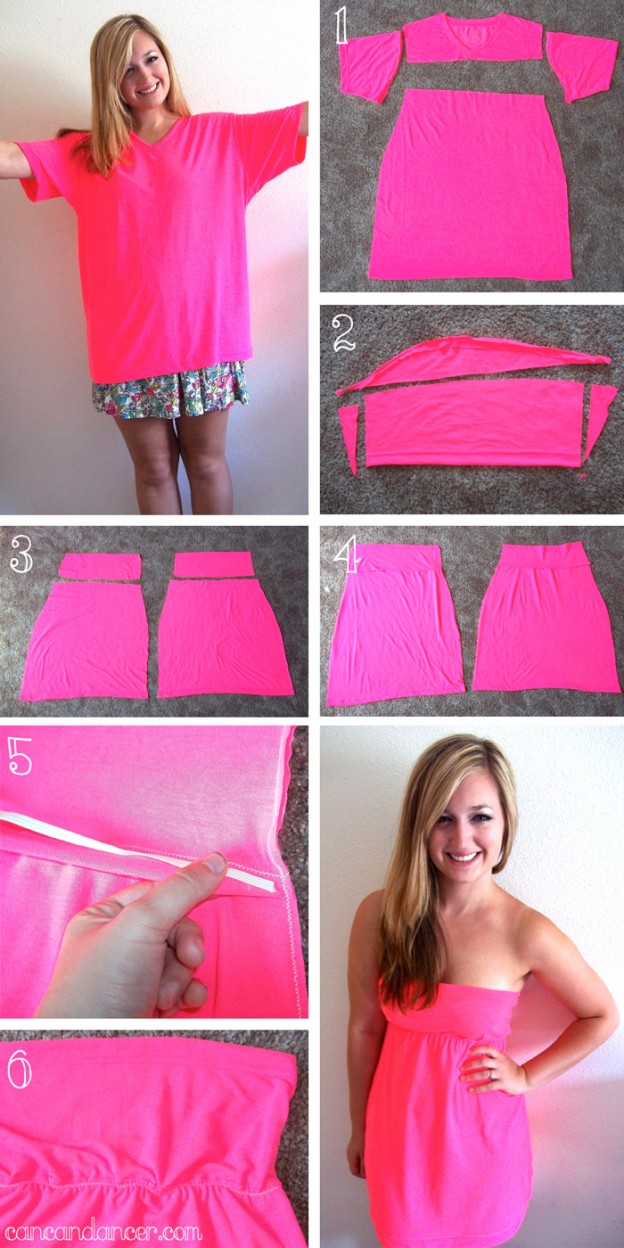 Neon Tshirt Reconstruction – Can Can Dancer